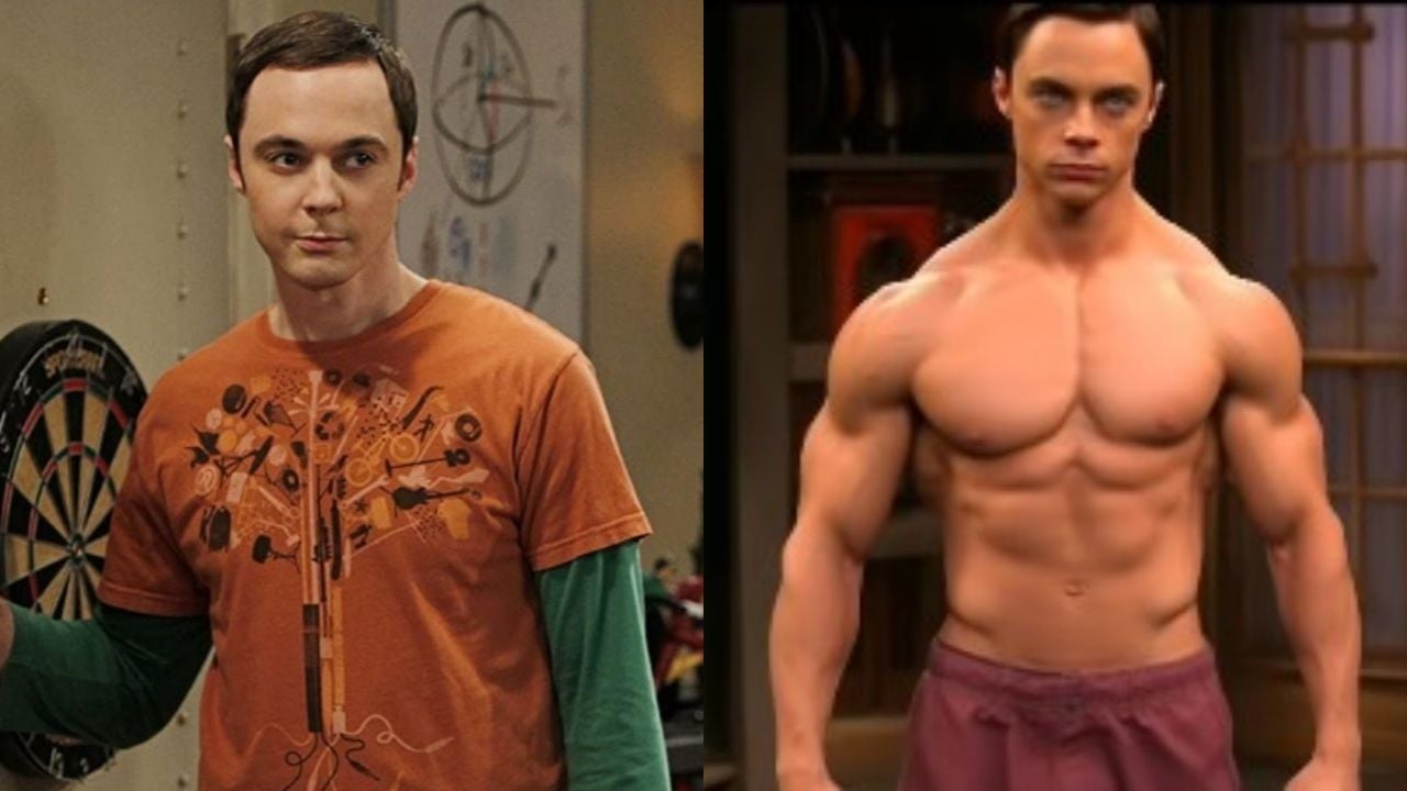 Assim seriam os personagens de The Big Bang Theory se fossem marombeiros em vez de nerds ...